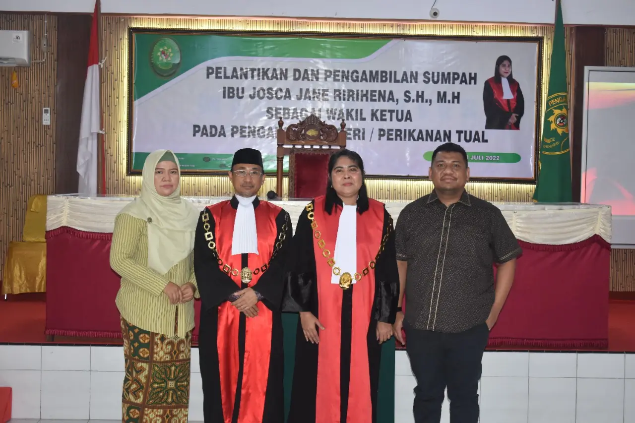 Ririhena Dilantik Sebagai Wakil Ketua PN Tual - Media Tual News
