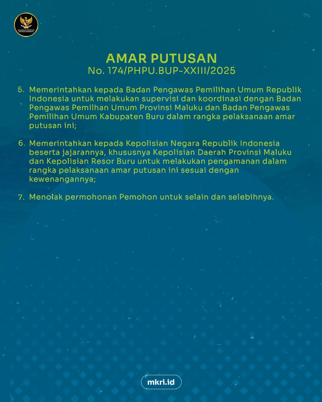 Terdapat Pemilih Ganda, MK Perintahkan PSU Di TPS 2 Desa Debowae Dan ...